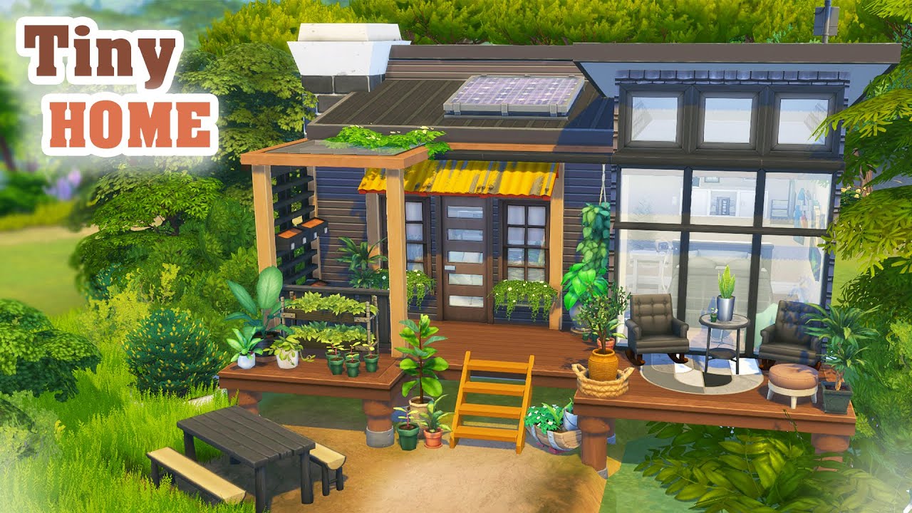Sims 4 Build: Designing a COMEDIAN TINY Home for Your Sims - YouTube