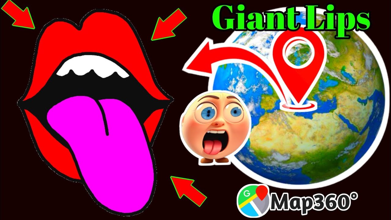 Found a giant lips sculpture in real life on google earth 🌎 #viral # ...