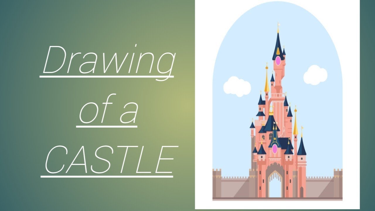 Drawing of a castle:: how to draw a castle#creative - YouTube