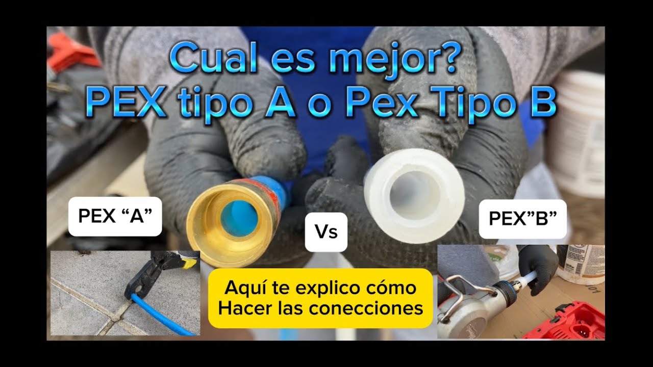 Tutorial Ep-3 como usar PEX-A o PEX-B para el agua potable #plumbing # ...