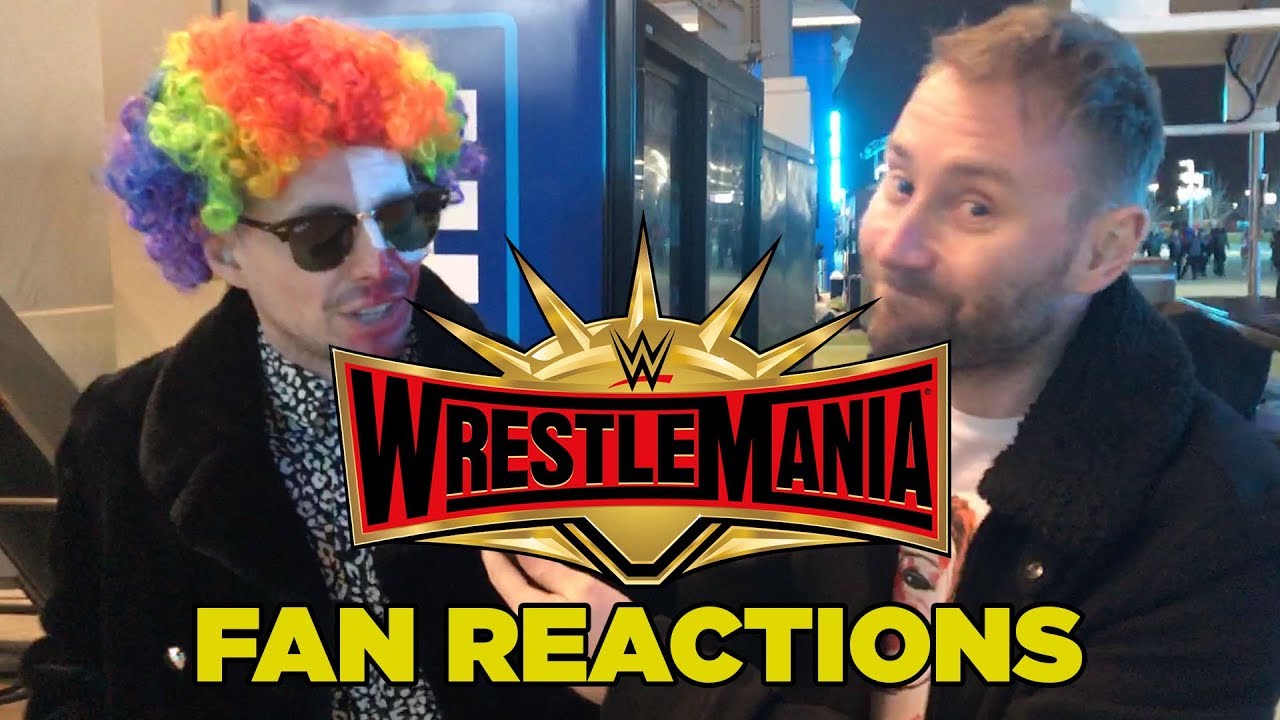 Fan Reactions From WWE WrestleMania 35 - YouTube