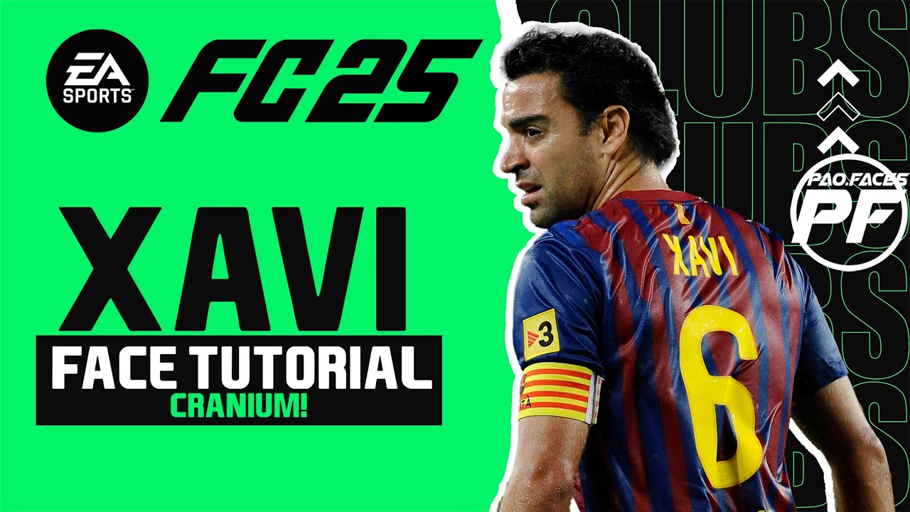 EA FC 25 XAVI HERNANDEZ FACE CRANIUM - Pro Clubs Face Creation - CAREER ...