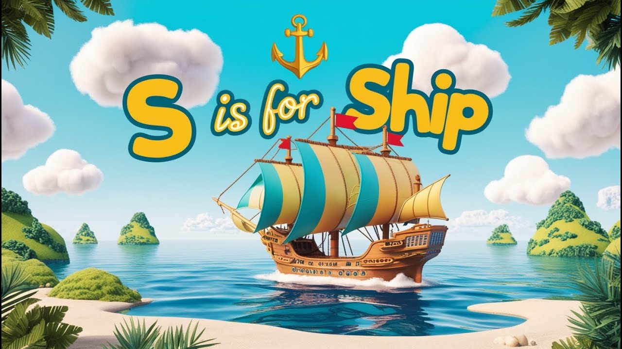 S is for Ship Nursery Rhymes & Kids Songs Fun Music #KidsSong #Toddler ...