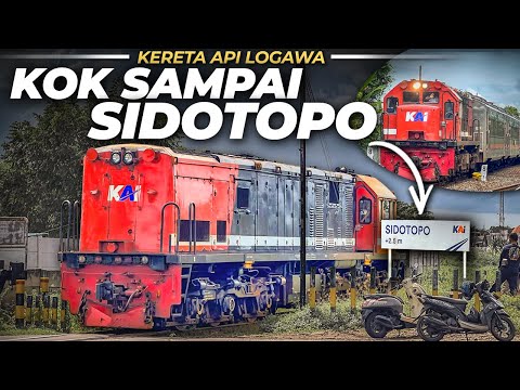 LOGAWA SAMPAI SIDOTOPO ⁉️ KOK BISA? Proses Putar Lokomotif Logawa Keliling Surabaya
