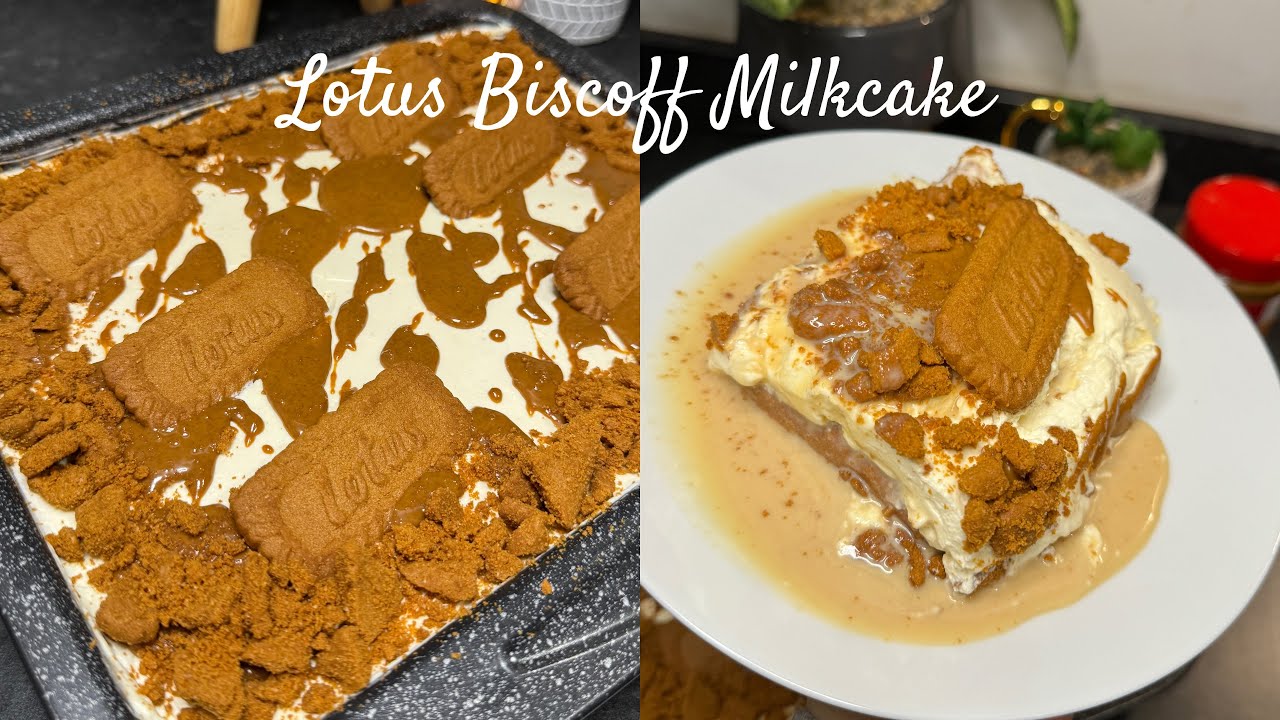 LOTUS BISCOFF MILKCAKE RECIPE | LOTUS TRES LECHES - YouTube