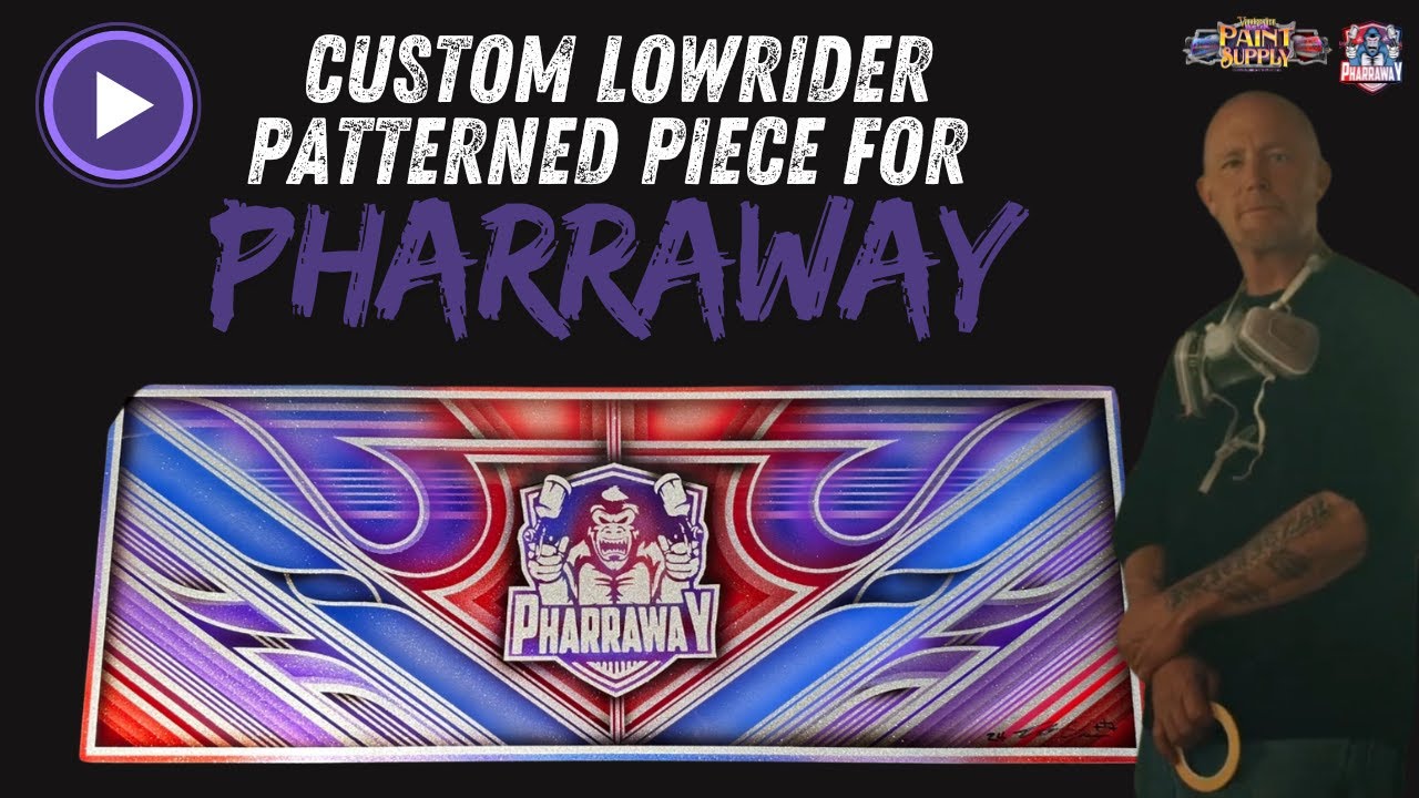 Pharraway commissioned Lowrider Candy Style Paint/Patternz on mental Flake - YouTube