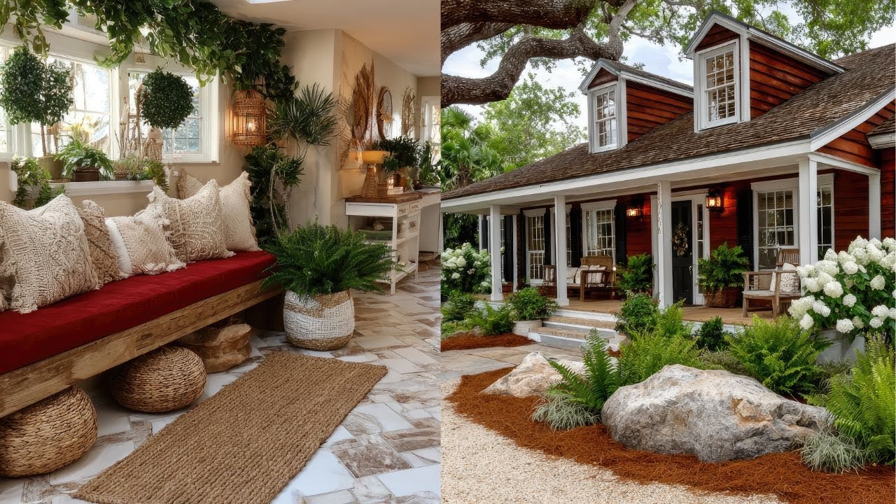 Aesthetic Red Farmhouse Cottage Timeless Vintage Decor & Seasonal ...