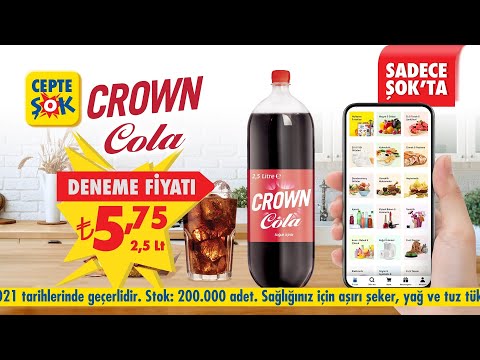 Crown Cola hem ŞOK'ta hem de Cepte ŞOK'ta #ŞOKUcuz!