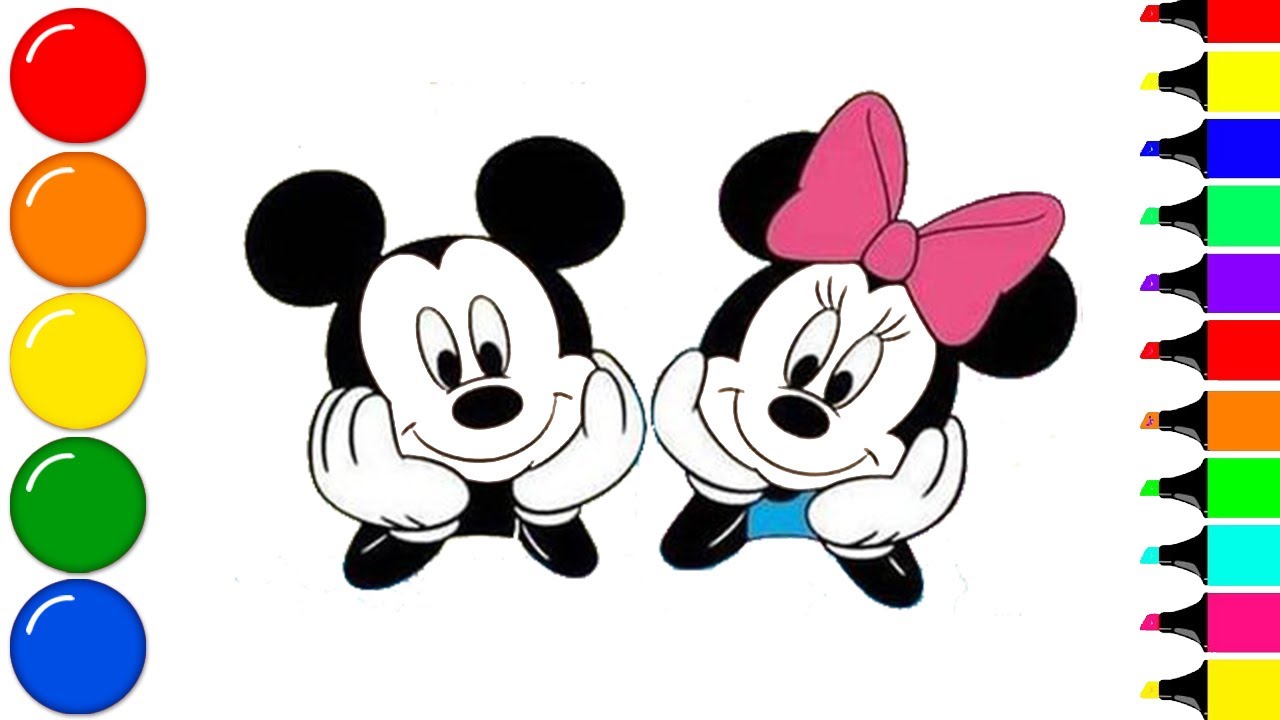 How to draw Mickey and Minnie Mouse || Mickey Mouse drawing - YouTube