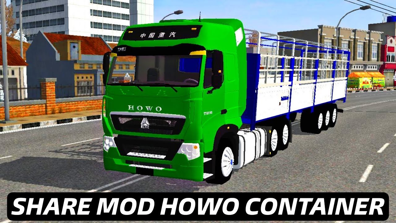 Share mod howo a7 container bussid v3.6.1 | Bus simulator Indonesia ...