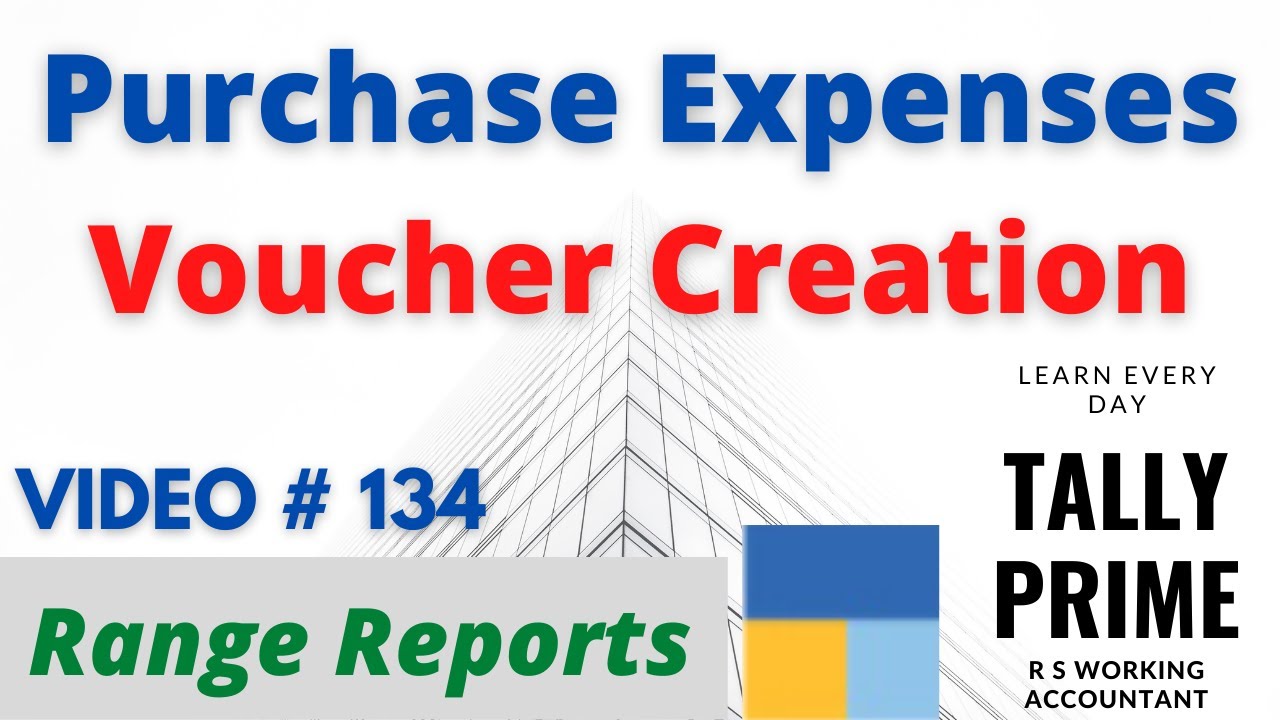 Purchase Expenses Voucher Creation in Tally Prime | How To Check ...