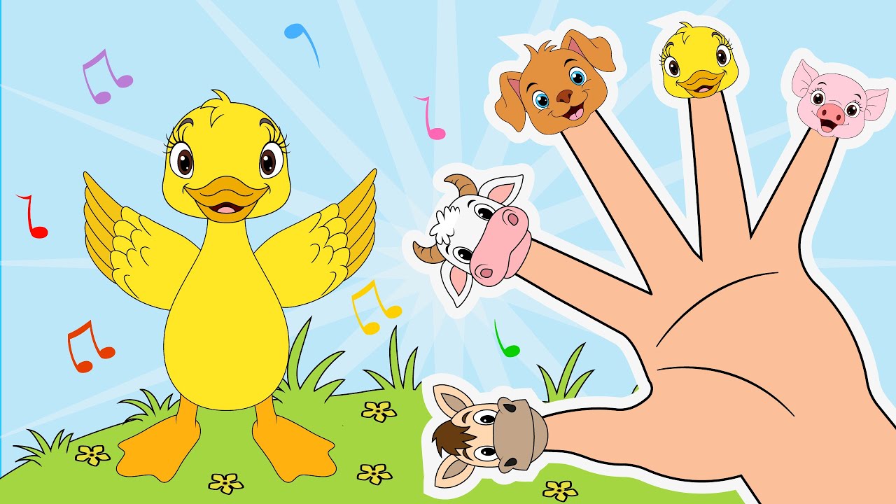Learn Farm Animals and their familiar sounds | Finger Family Farm ...