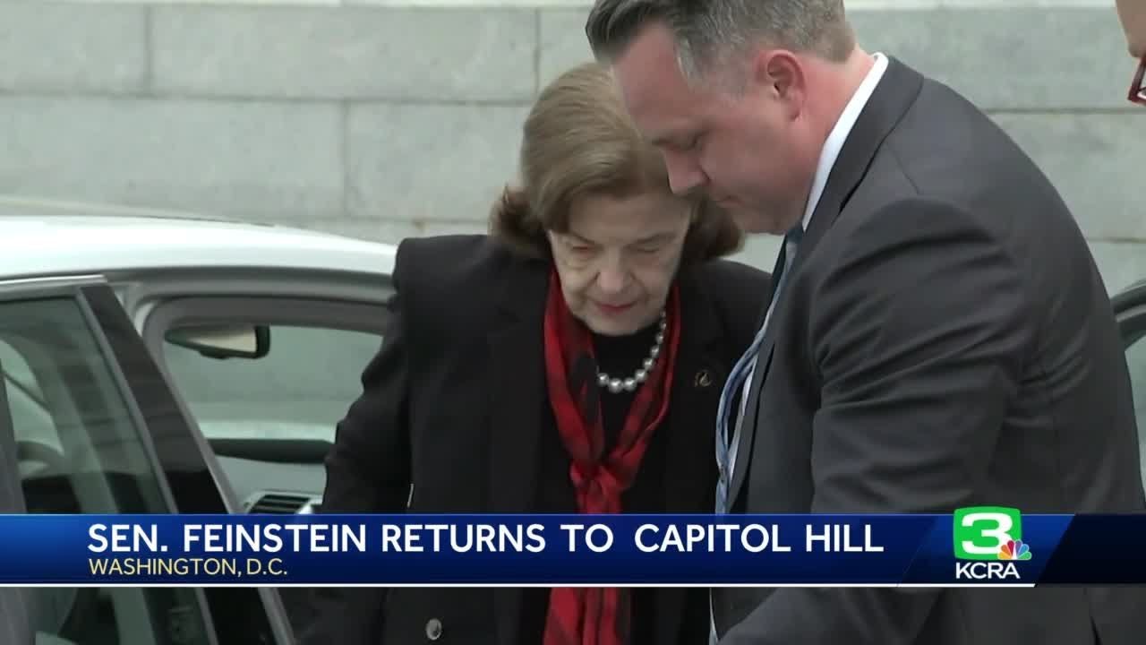Sen. Feinstein returns to the Senate after absence - YouTube