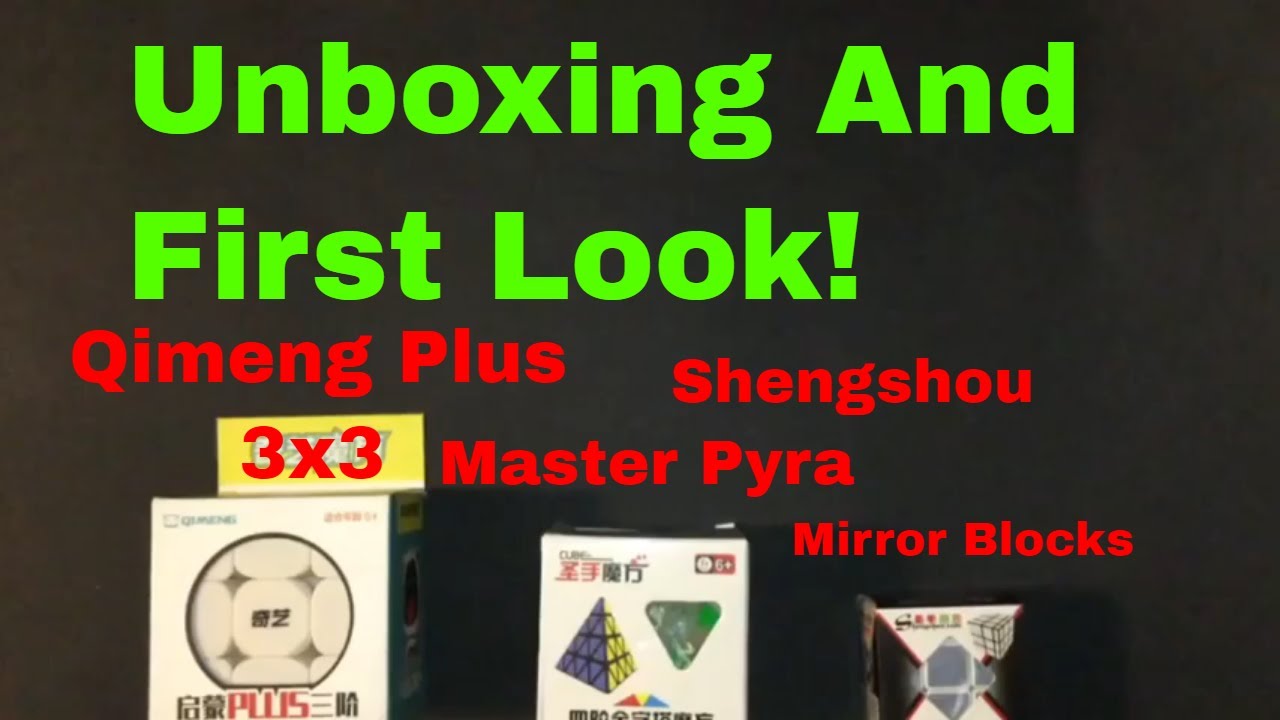 Shengshou Master Pyraminx, Shengshou Mirror Blocks, and Qimeng Plus ...