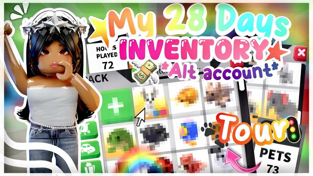 My 28 Days *ALT ACCOUNT* Inventory Tour! - YouTube