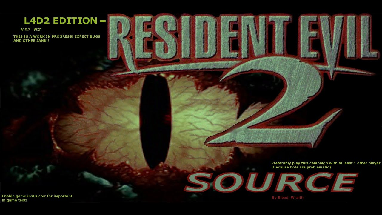 Left 4 Dead 2 - Resident Evil 2 Source Custom Campaign Gameplay - YouTube