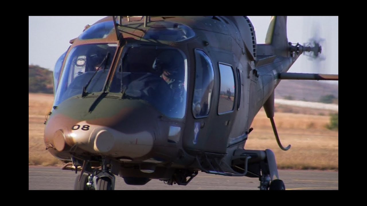 Agusta A109 LUH Military Helicopter Taxiing - YouTube
