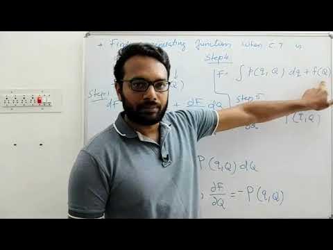 4. Finding generating function from the given Canonical Transformation. - YouTube