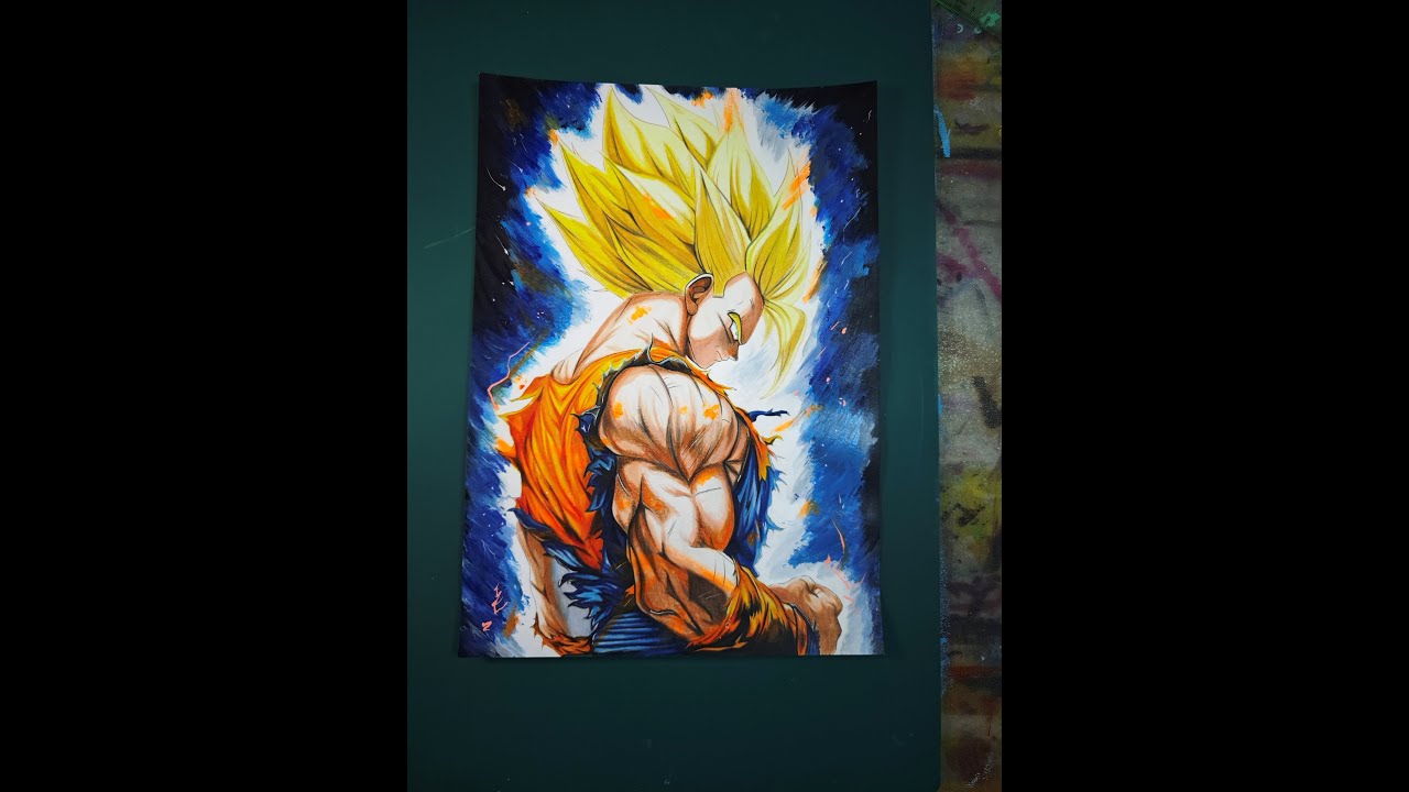 Me vs Artology Goku Drawing Dragon Ball - YouTube