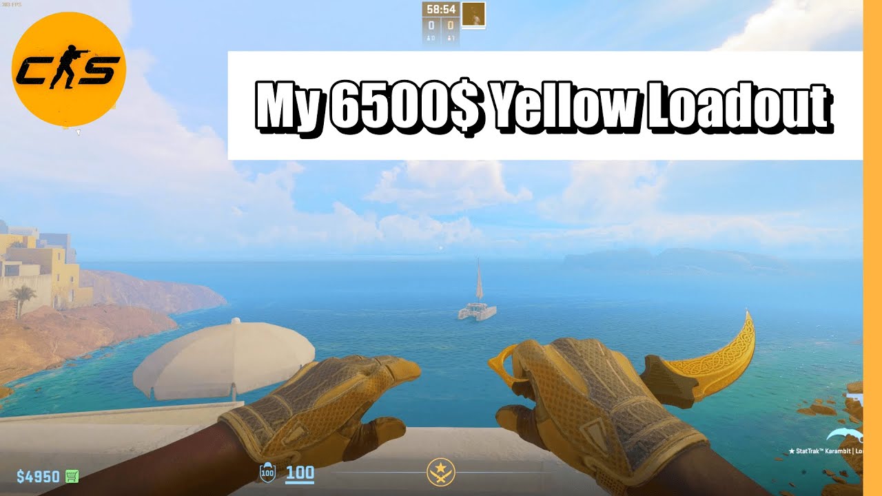 My 6500$ Yellow CS2 Loadout - YouTube