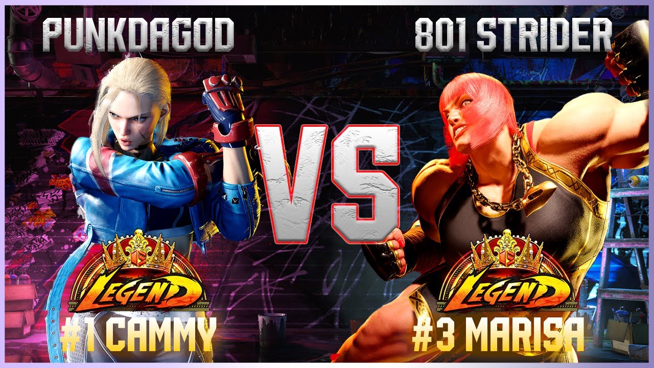 SF6 PunkDaGod (#1 Cammy) VS 801 Strider (#3 Marisa) Pro Gameplay - YouTube