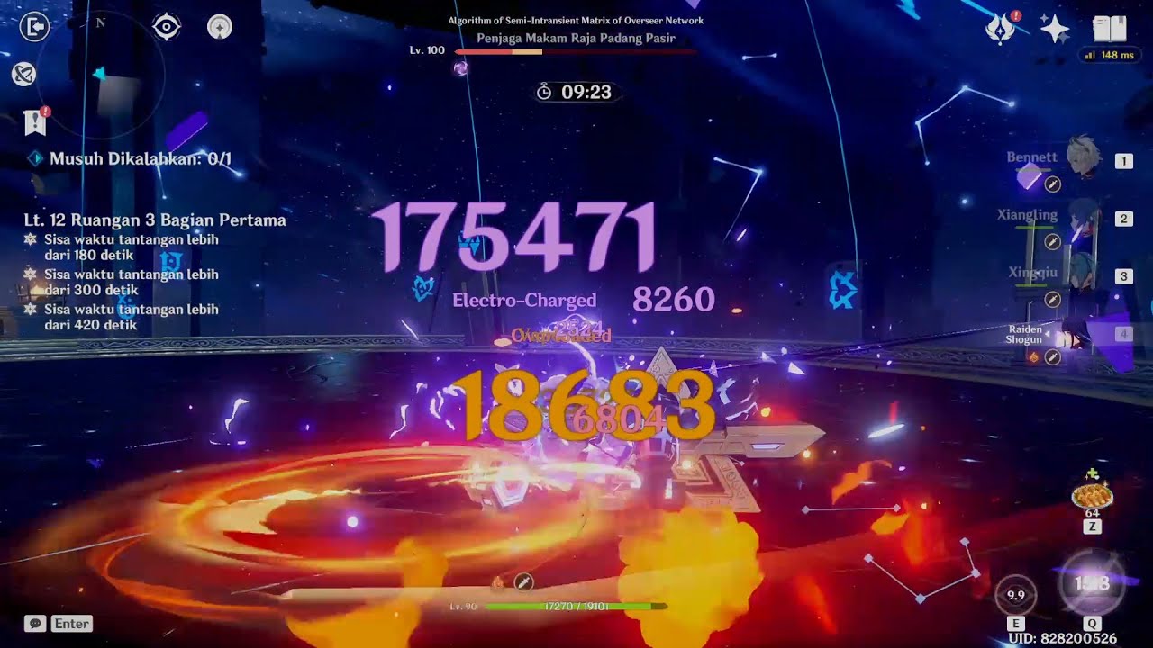 C0 Raiden National Obliterate ASIMON | Spiral Abyss 3.4/3.5 Floor 12-3 ...