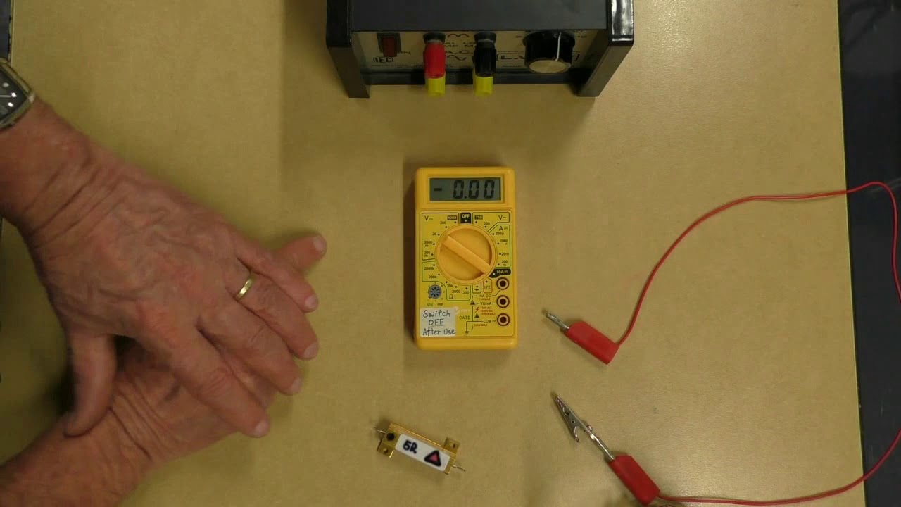 Setting up a Multimeter - YouTube