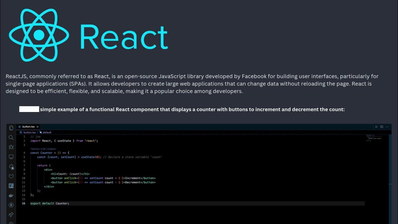 Getting Started with React Js - YouTube