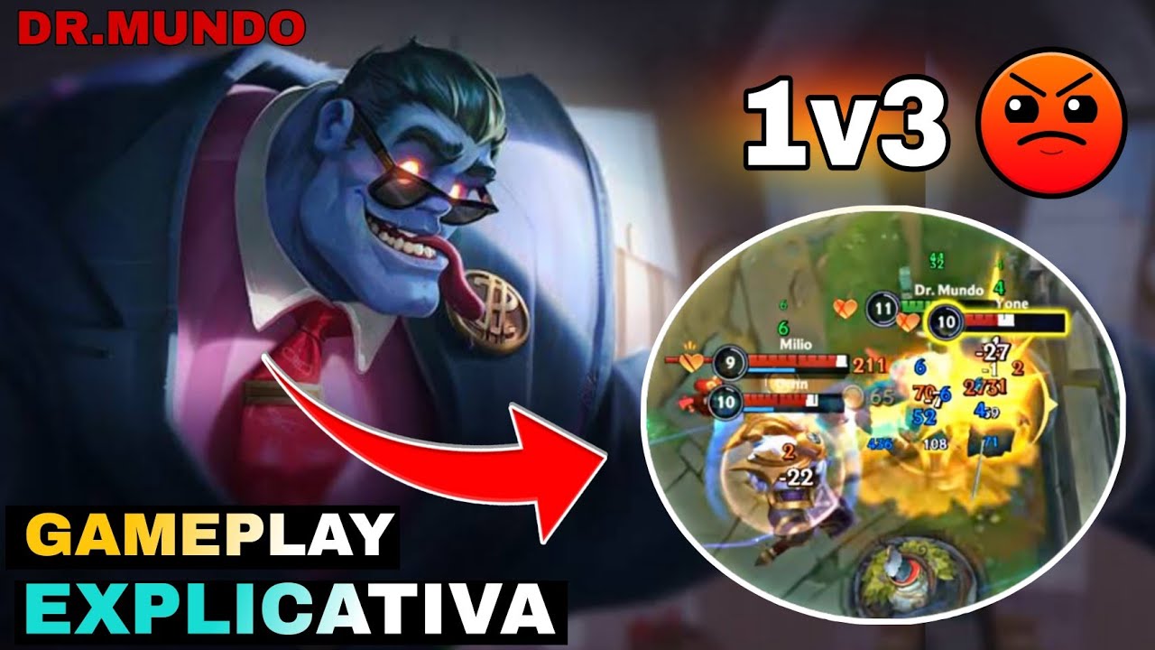 ERA PRA SER UMA GAMEPLAY SUPER EXPLICATIVA DE DR.MUNDO | WILD RIFT ...