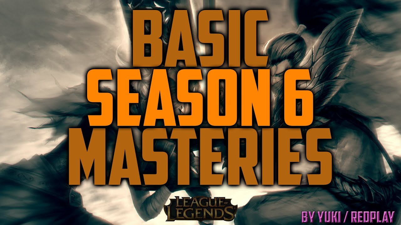 10 Basic Season 6 Masteries for League of Legends - YouTube