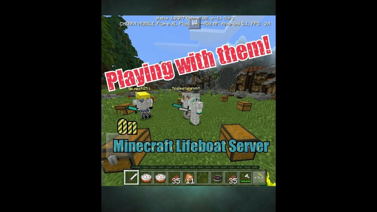 Playing on Lifeboat Survival Games with my Friends!! - YouTube