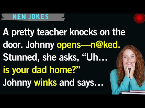 Little Johnny Opened the Door… Teacher FROZE! ! 😂 New Funny jokes!