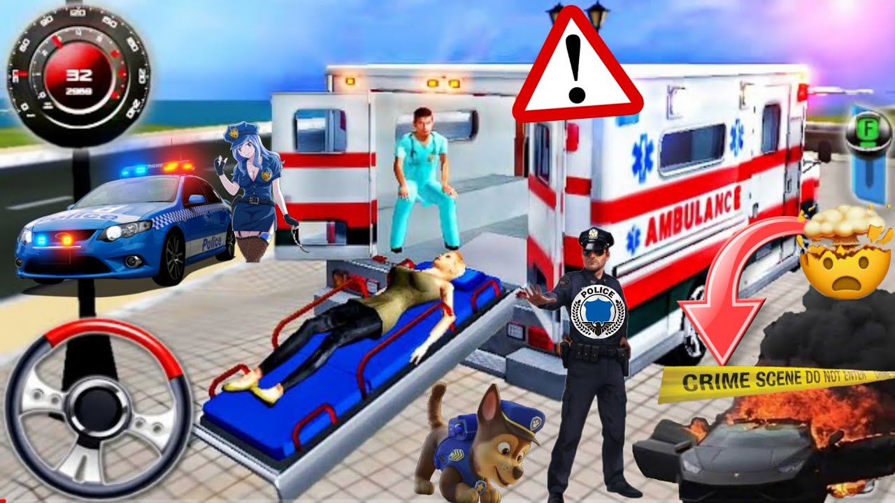 Real 102 Ambulance game 2022- Ambulance car driving ambulance simulator ...