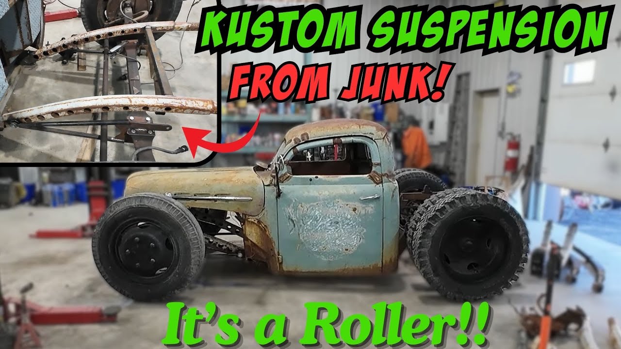 Using Junk parts to build a custom front and rear suspension for our 51 ...