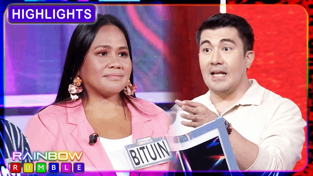 Luis, may souvenir para kay Bituin Escalante mula sa Rainbow Rumble set ...