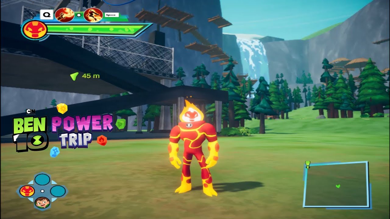 Ben Ten Video Game Ben 10 Power Trip Heat Blast GAMEPLAY IN PC - YouTube