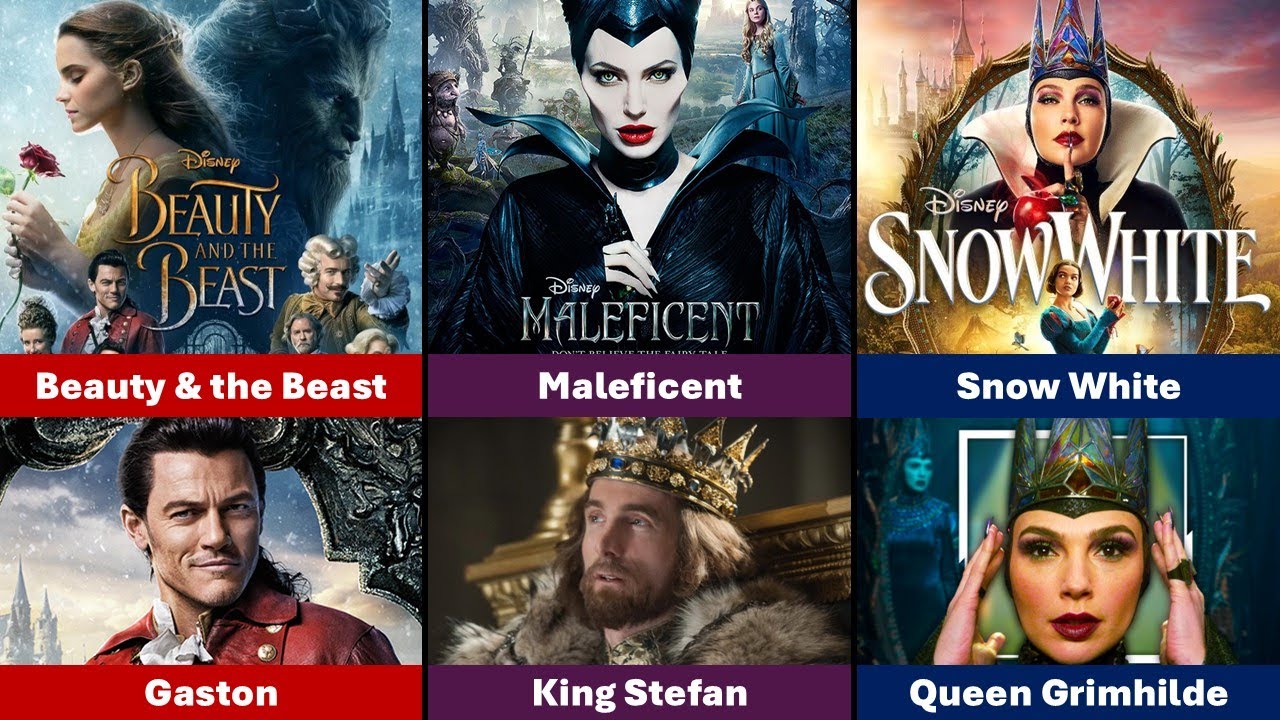 All Disney Live-Action Animation Villains - YouTube