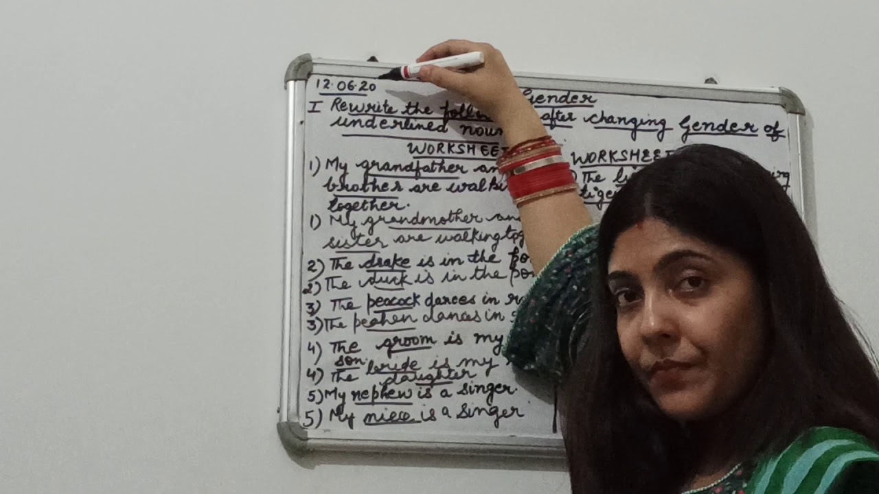 ENG Lang class 2 Gender Worksheets YouTube ENG Lang class 2 Gender Worksheets YouTube