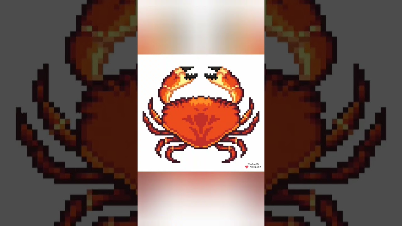 Crab by nahiara001 #pixilart #pixelart