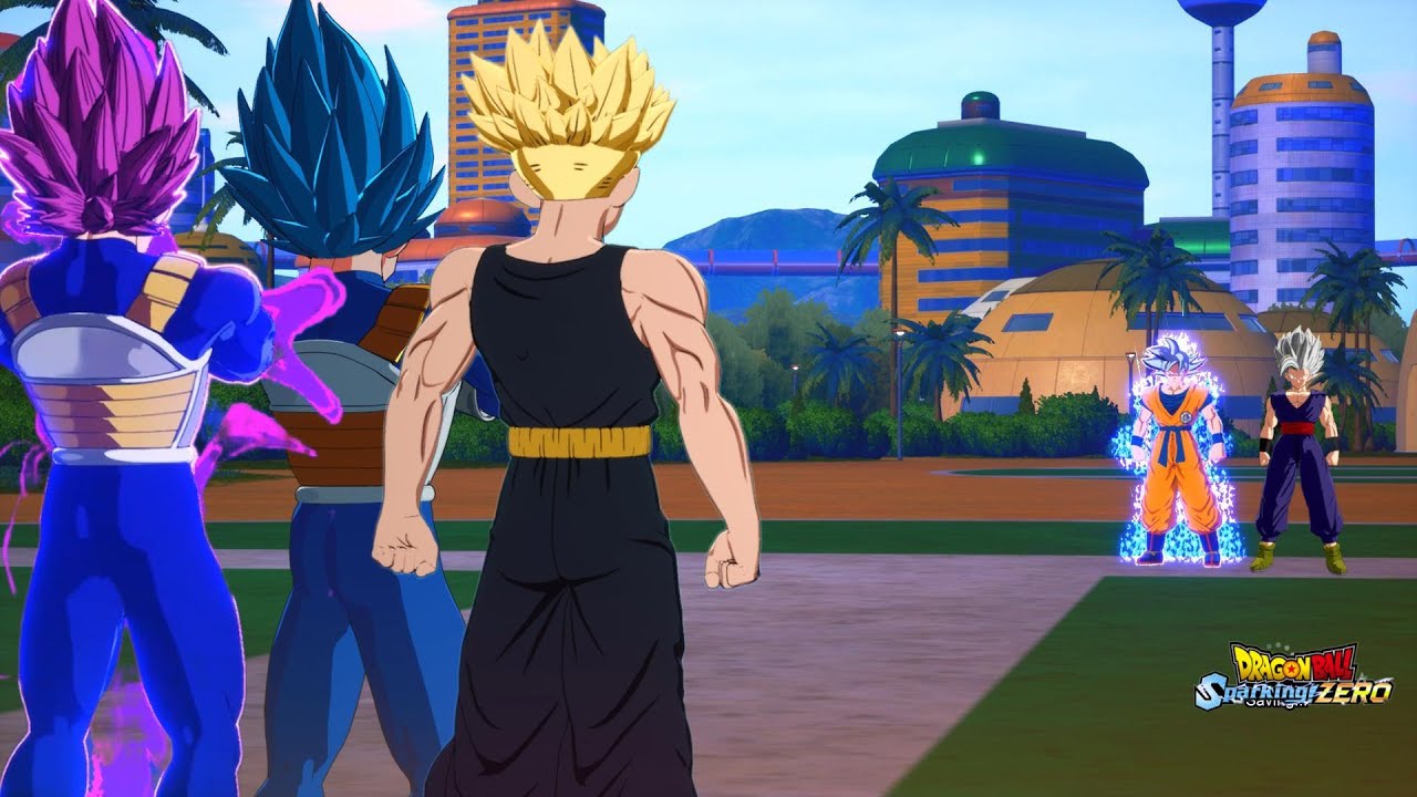 Father & Son(Vegeta & Trunks) Vs Father & Son(Goku & Gohan)! Dragon ...