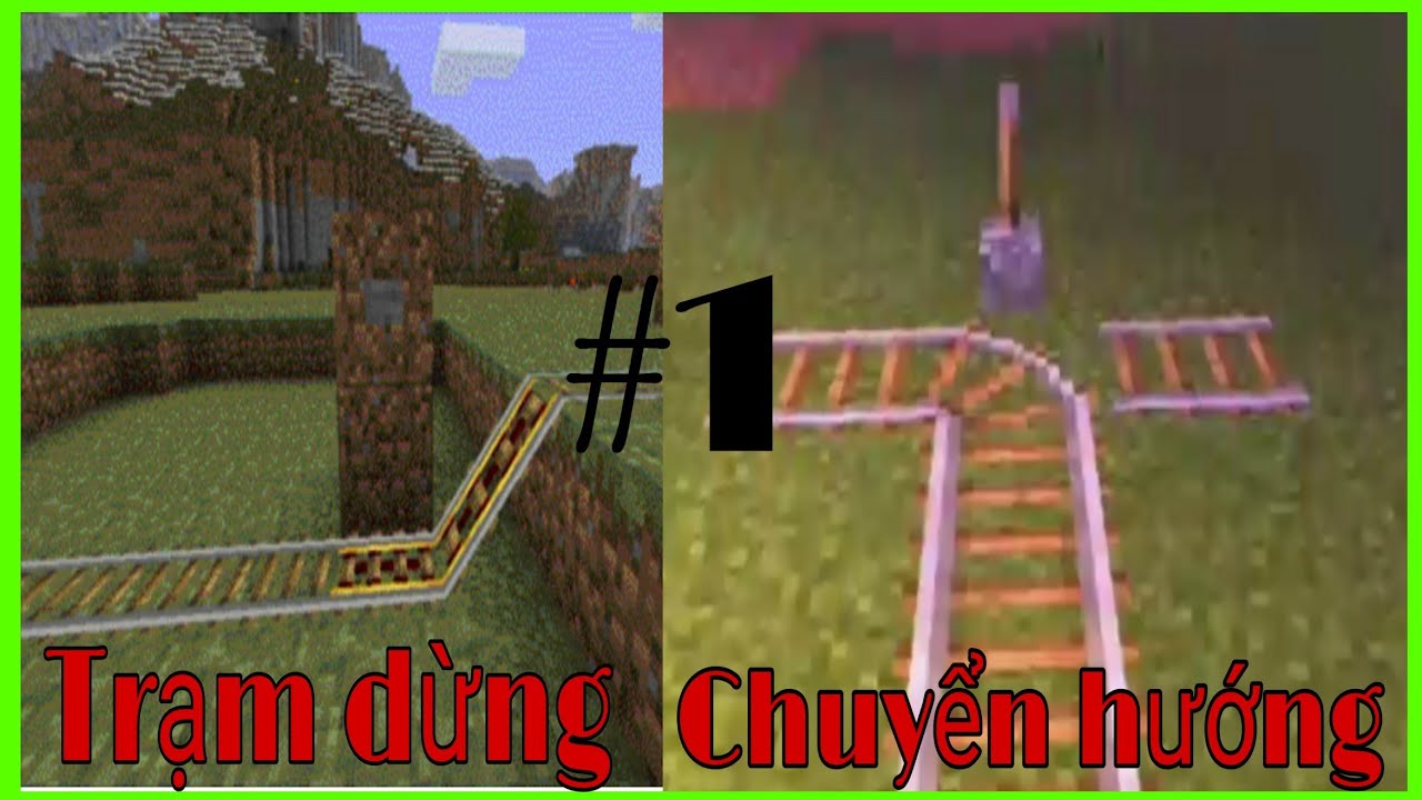 Guide Minecraft #1 | Trạm dừng và đường ray chuyển hướng | Tê Giác TV ...