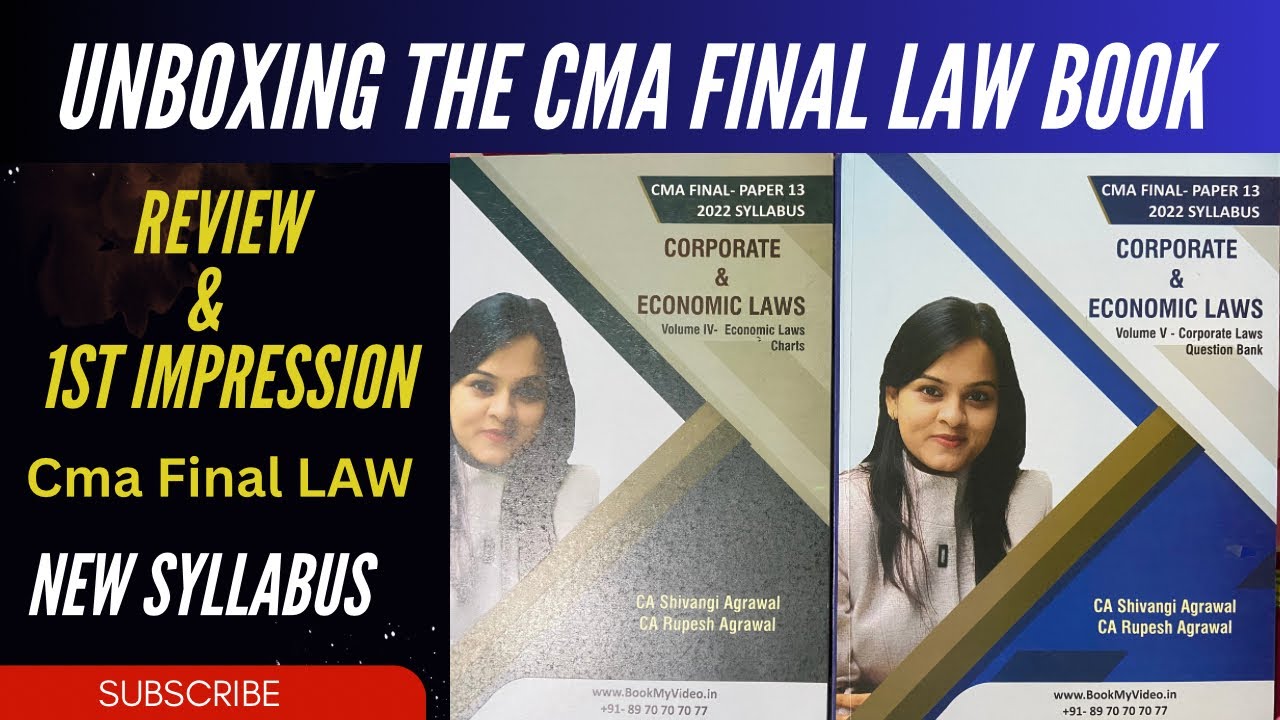 Unboxing and Review of Shivangi Agrawal mam Law Regular & Chart Book ...