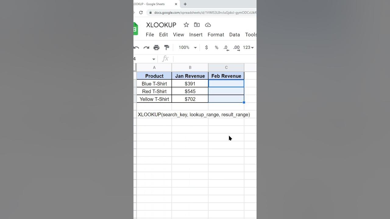 How to Use XLOOKUP in Google Sheets - YouTube