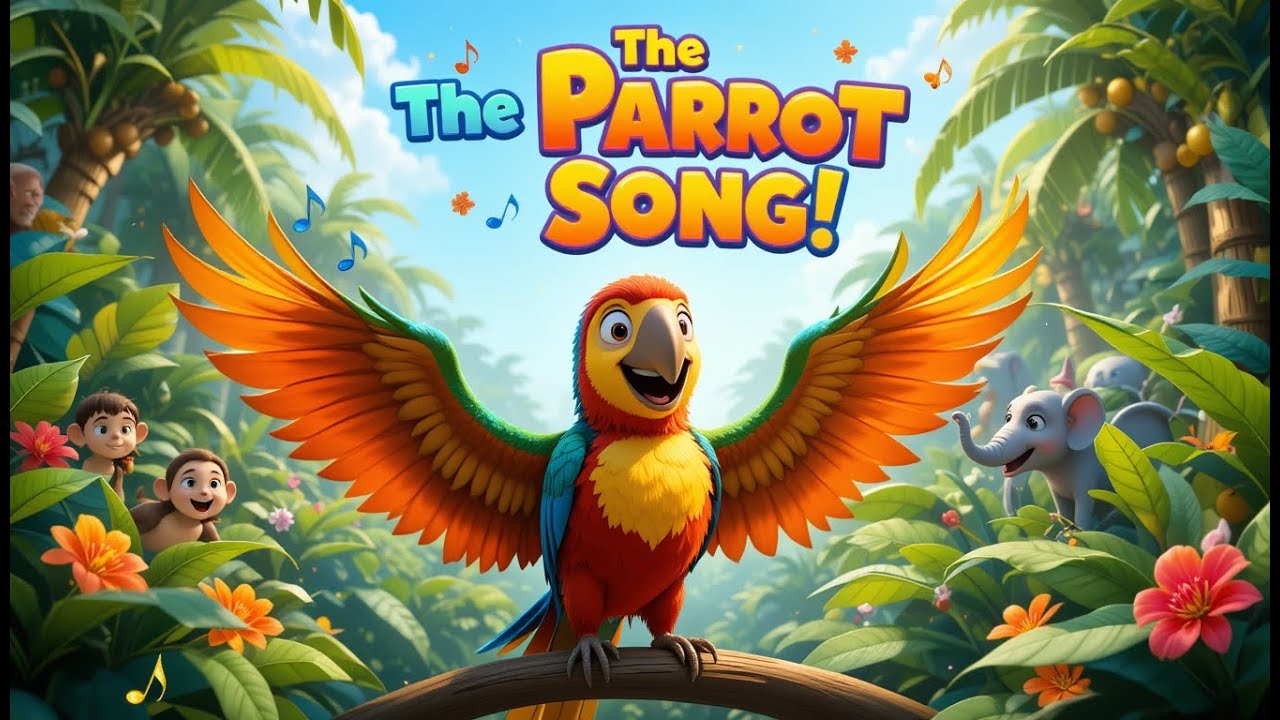 The Parrot Song | Song On birds | Nursery Rhymes| Panda World - YouTube