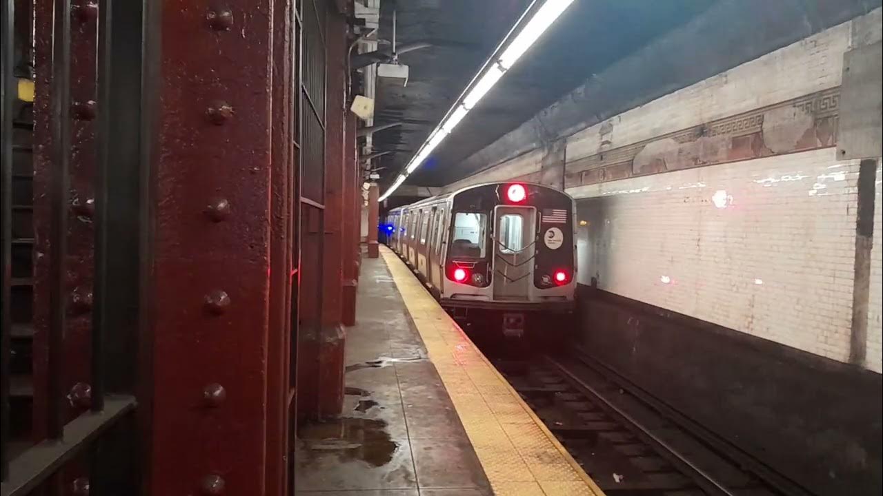 MTA New York City Subway: BMT Nassau St Line: Broad St Bound Bombardier R179 (J) Train @ Bowery ...