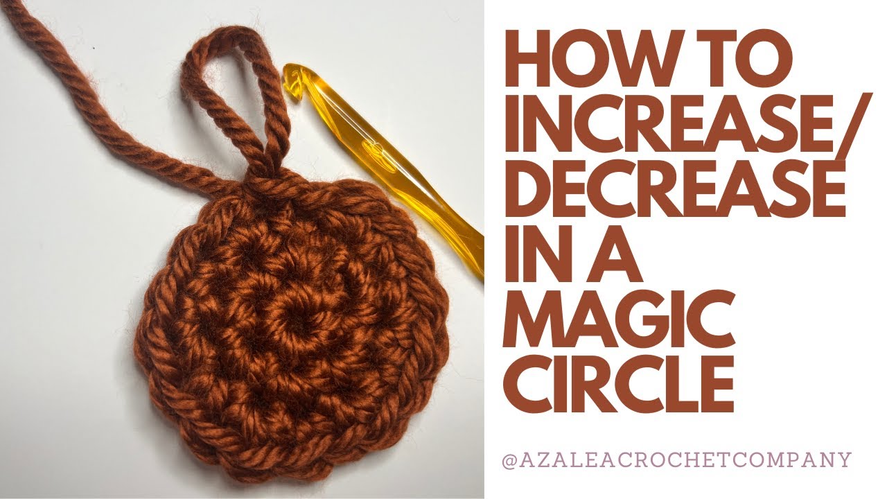 How To Increase And Decrease In A Magic Ring - YouTube