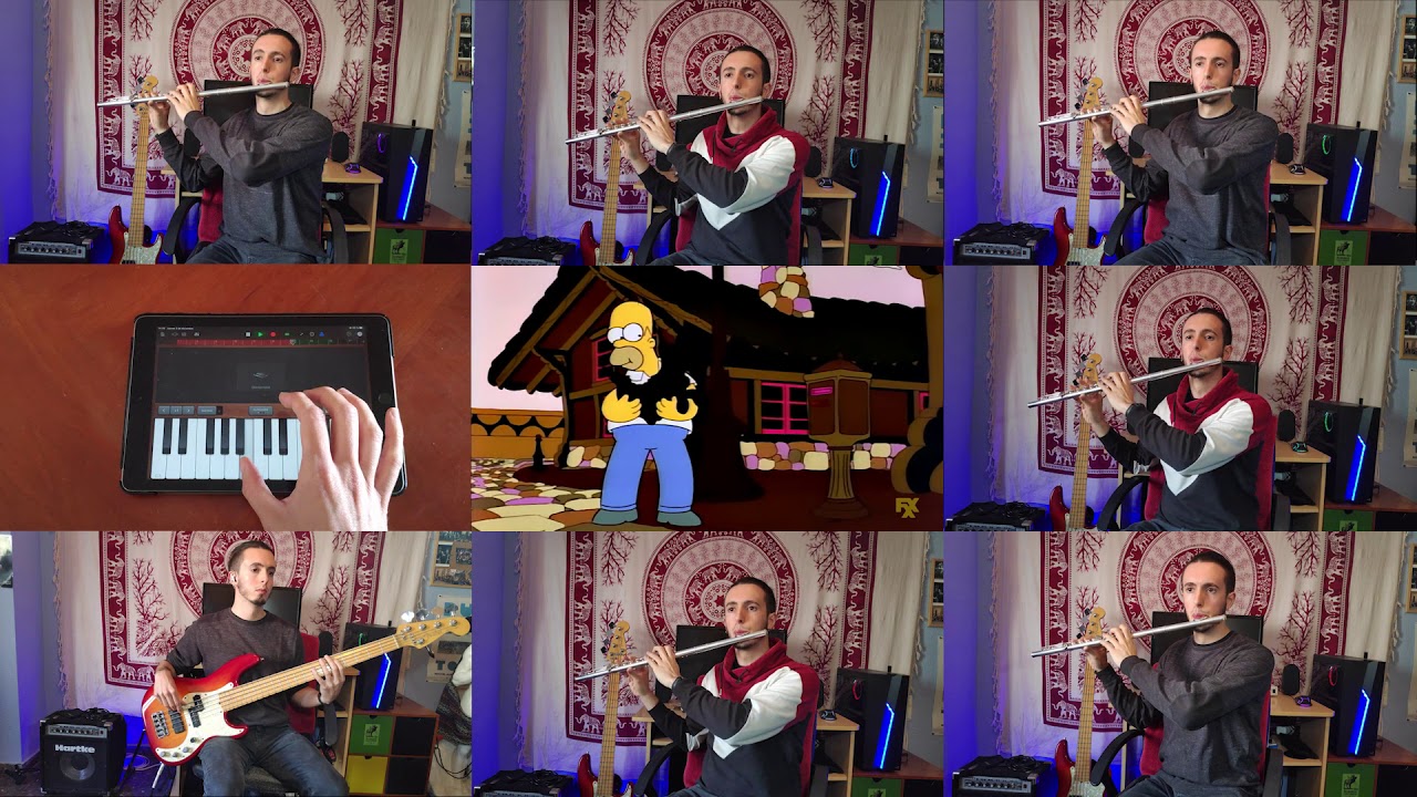 Los Simpson - El país del chocolate (flute cover) - YouTube