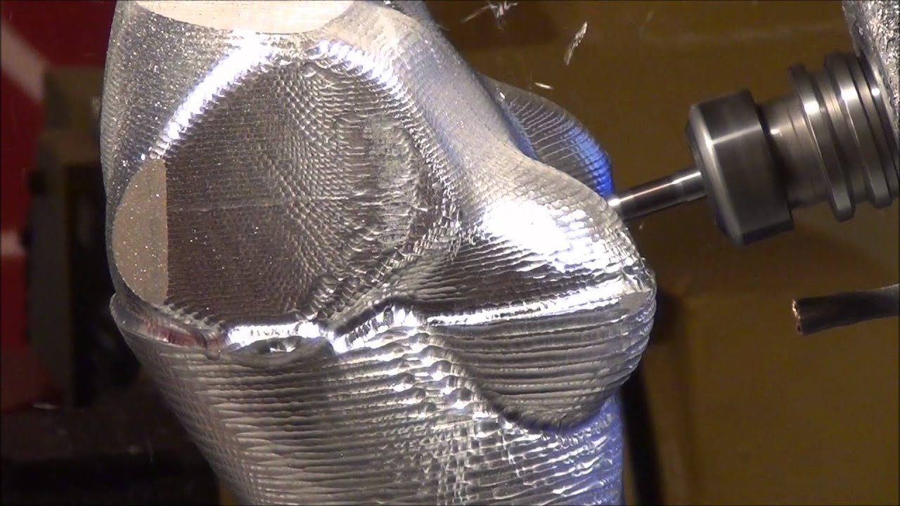 3D milling in aluminum - YouTube