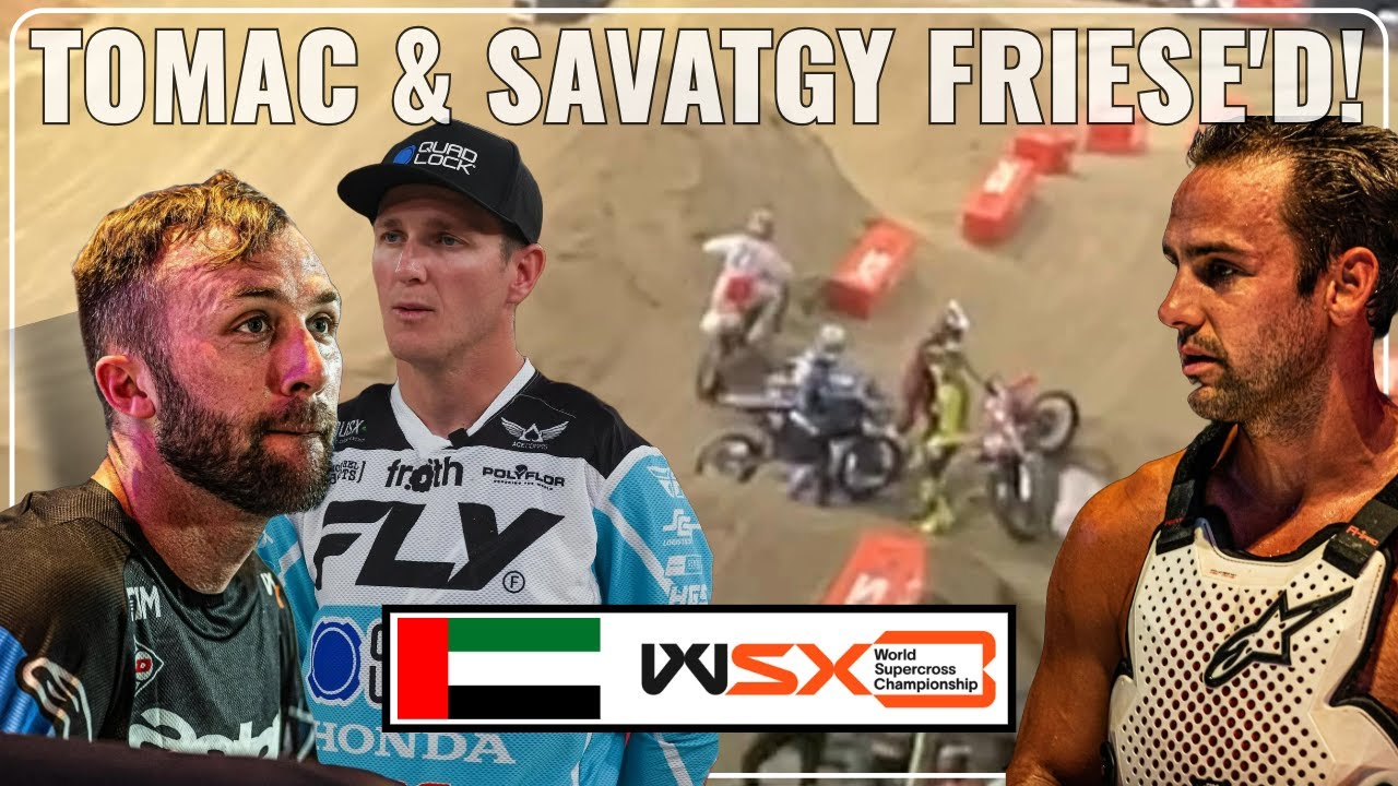 Eli Tomac & Joey Savatgy FRIESE'd in Abu Dhabi World Supercross ...