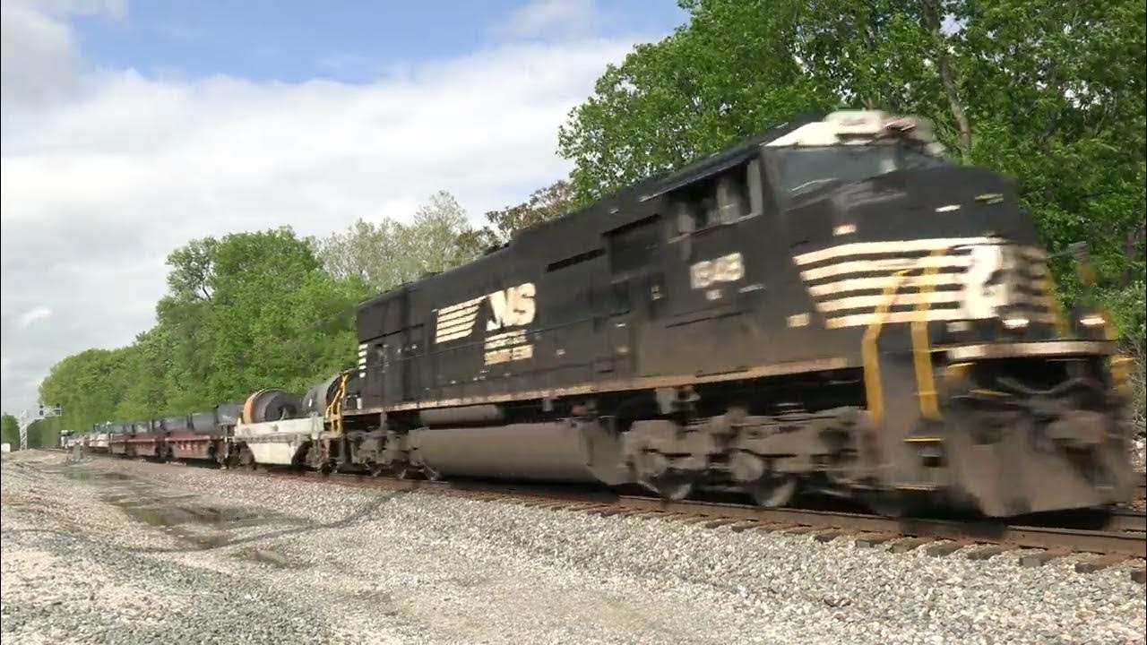 NORFOLK SOUTHERN EMD SD70ACC Southbound Coil Steel Train - YouTube